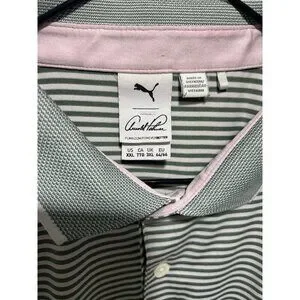 Puma | Shirts | Arnold Palmer Puma Mens Golf Shirt Green And White ...